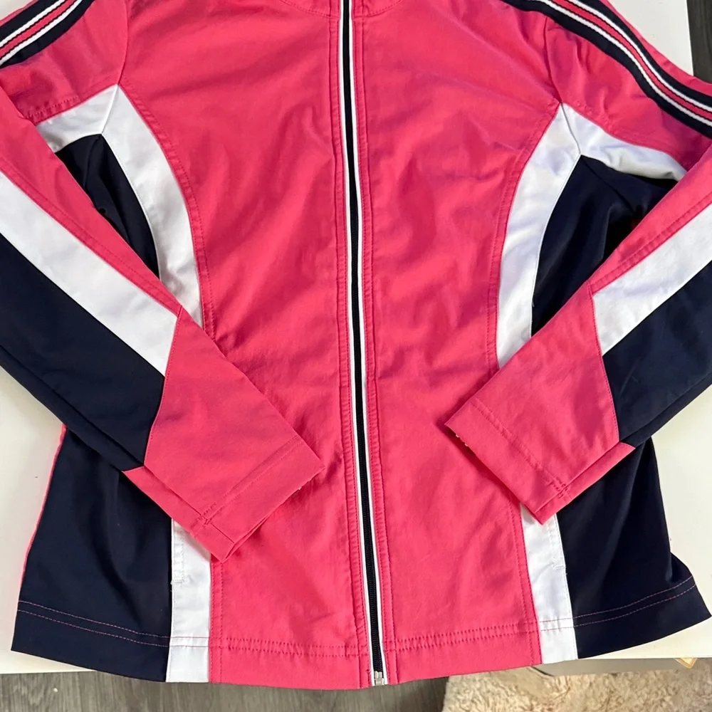 Sjb Active | Sweaters | Womens Pink And Navy Track Jacket For Woman ...